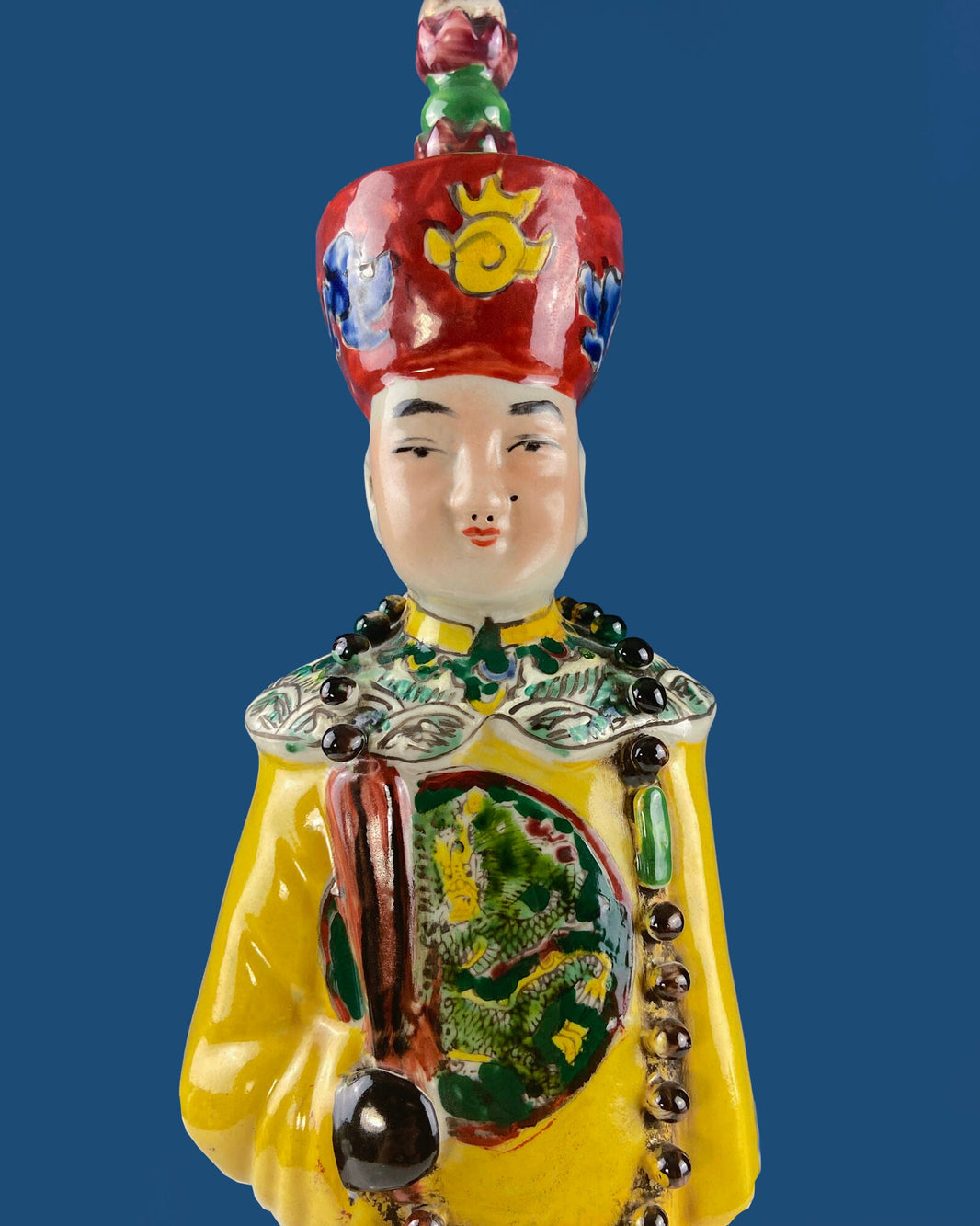 3 Ceramic Sculptures of Asian Royal Advisors or Immortals. Collection ...