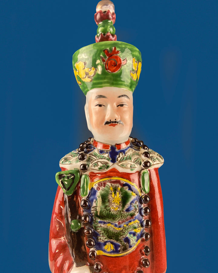 3 Ceramic Sculptures of Asian Royal Advisors or Immortals. Collection ...