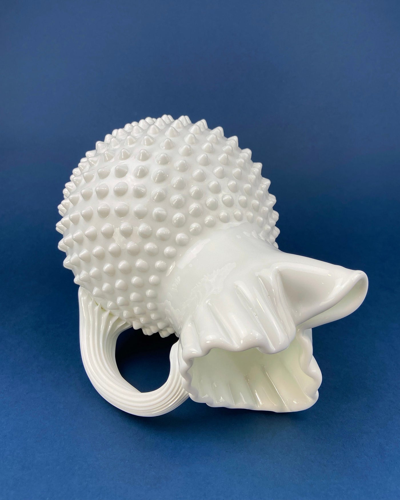 Westmoreland Milk Glass Pitcher with Geometrical Pattern. Modern White ...