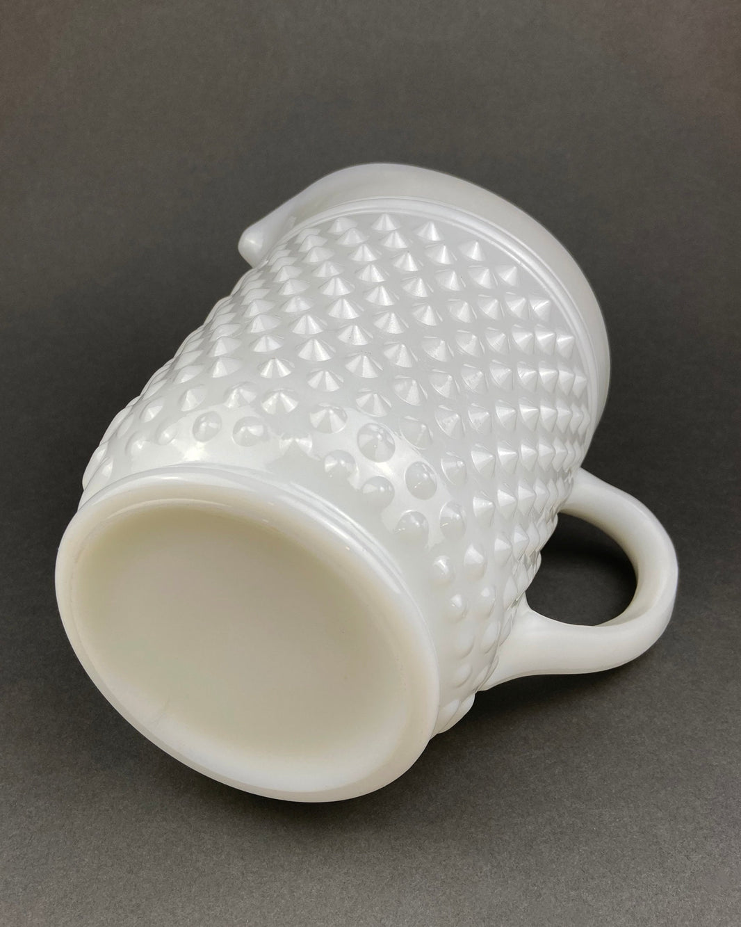 Glass Pitcher. Vintage Milk Large Hobnail Water or Juice Pitcher. Anch ...