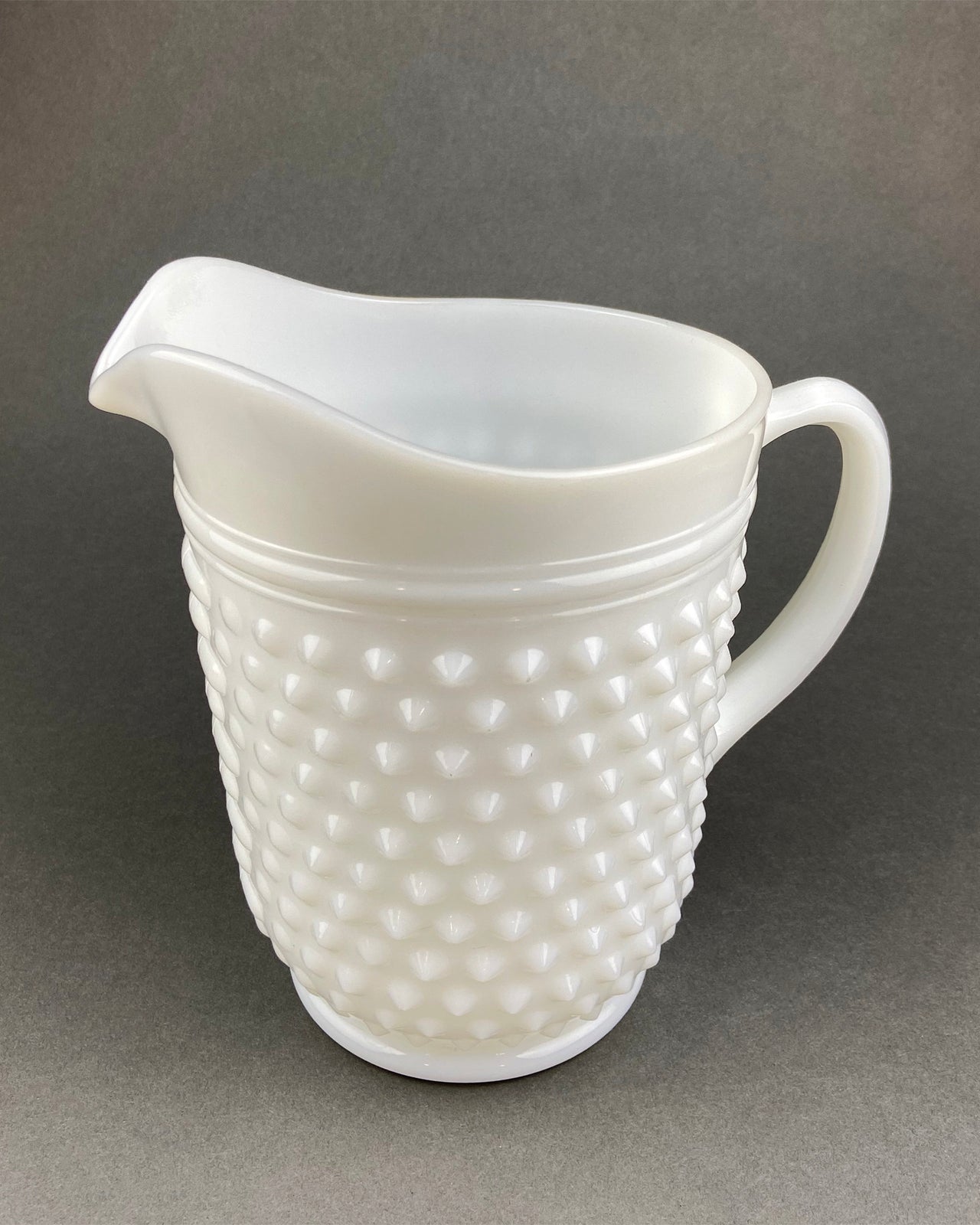 Vintage Hobnail Milk Glass Pitcher, 64 oz – Anything Discovered