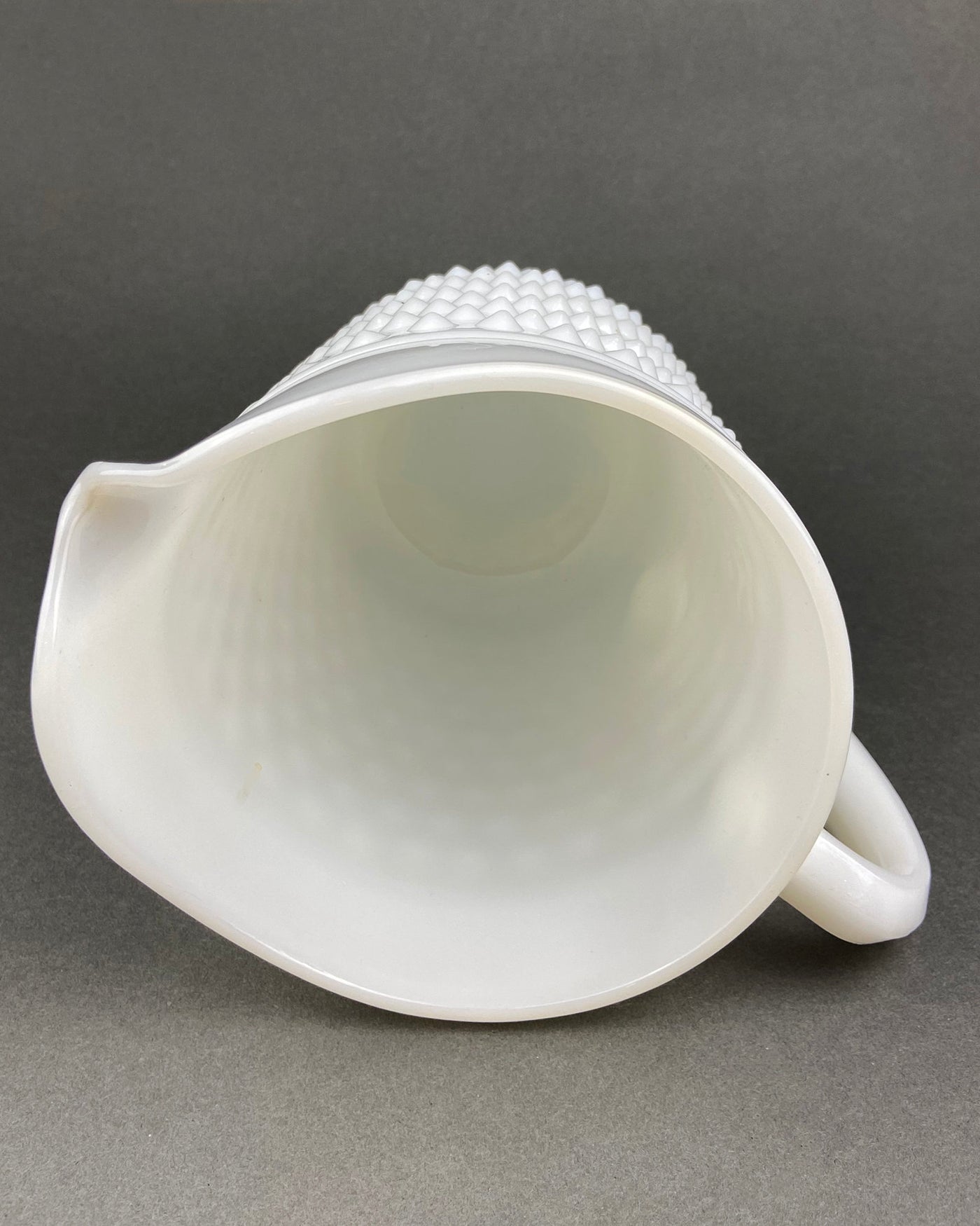 Glass Pitcher. Vintage Milk Large Hobnail Water or Juice Pitcher. Anch ...